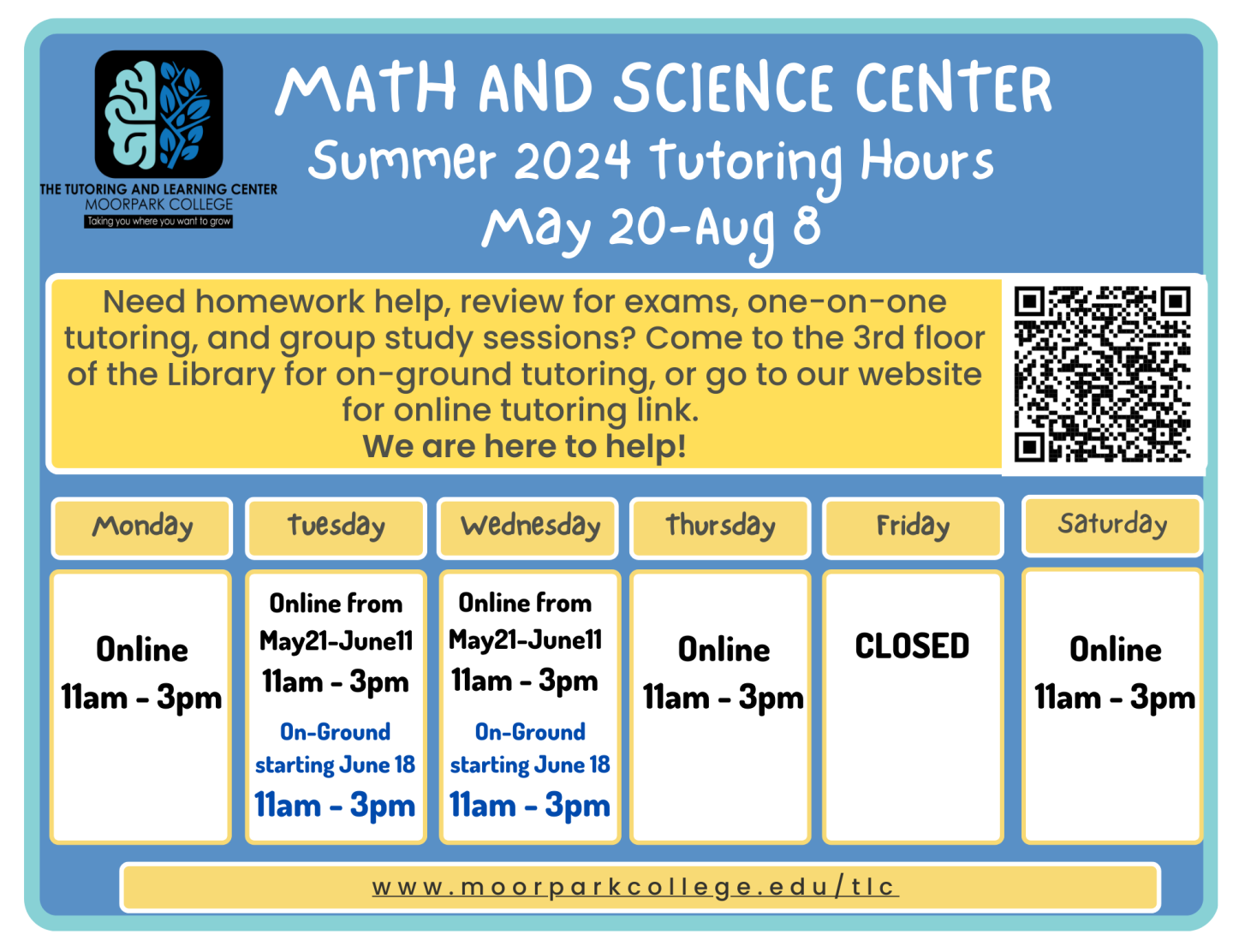 Tutoring and Learning Center (TLC) | Moorpark College